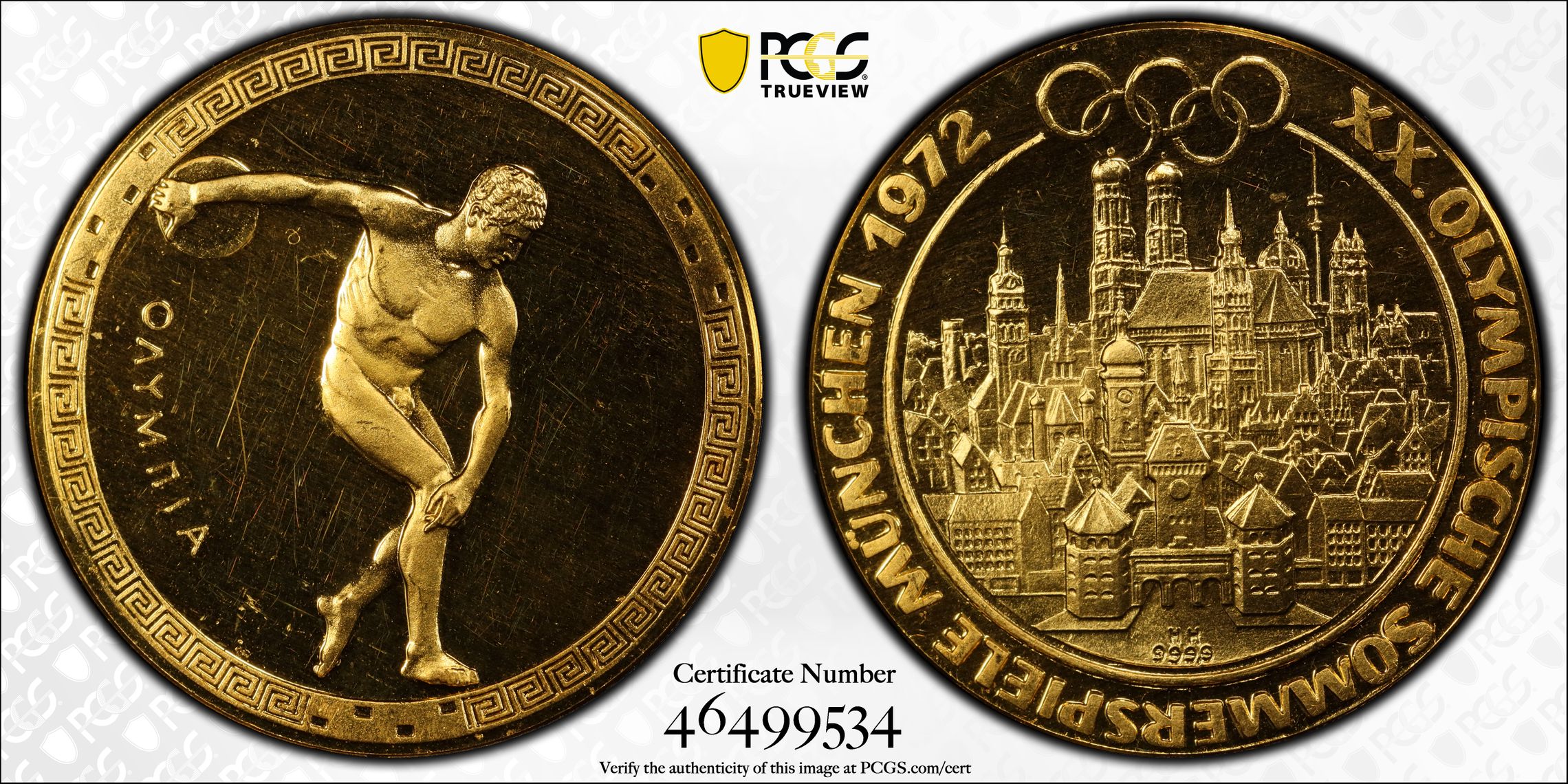 PCGS Certificate Verification Coin Details for Cert #46499534