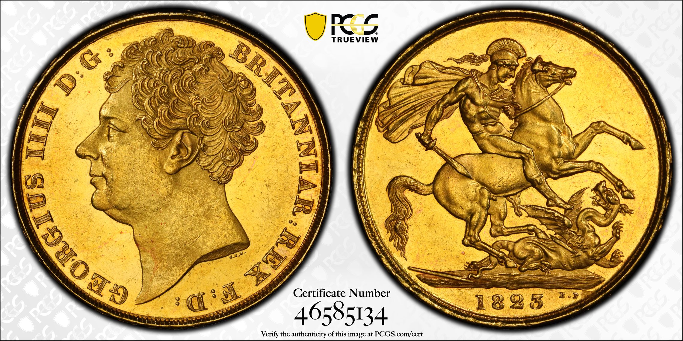 PCGS Certificate Verification Coin Details for Cert #46585134