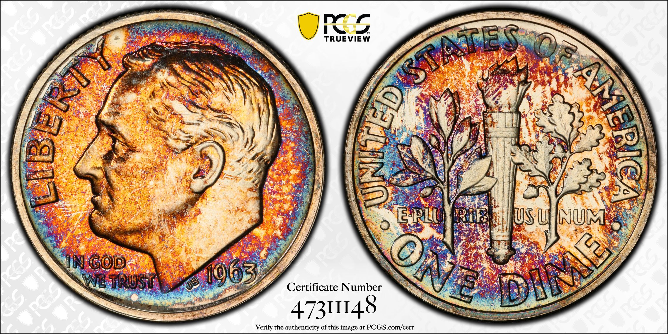 PCGS Certificate Verification Coin Details for Cert #47311148