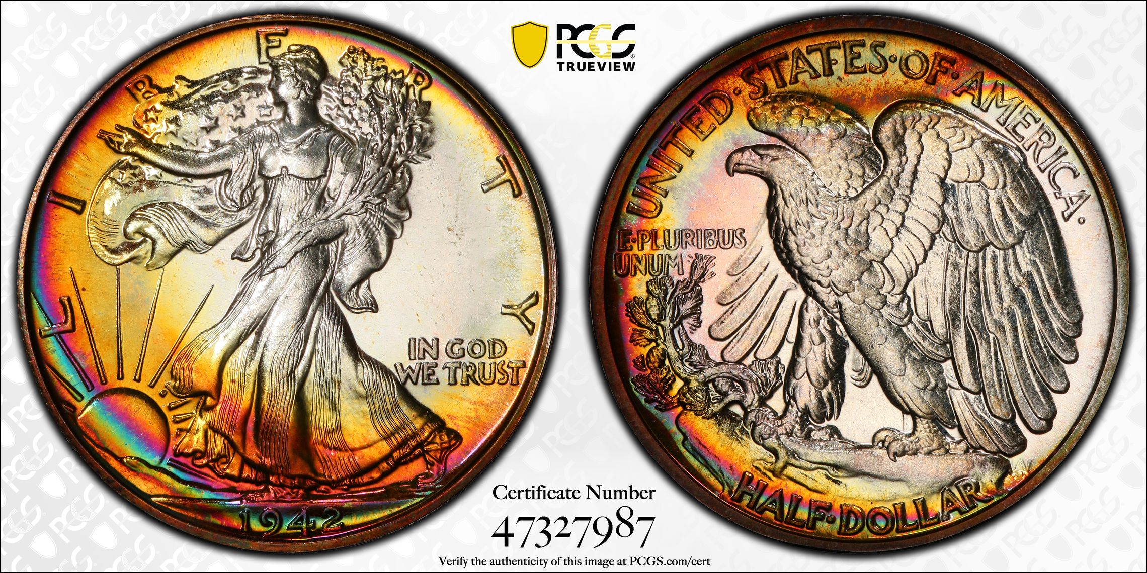 PCGS Certificate Verification Coin Details for Cert #47327987