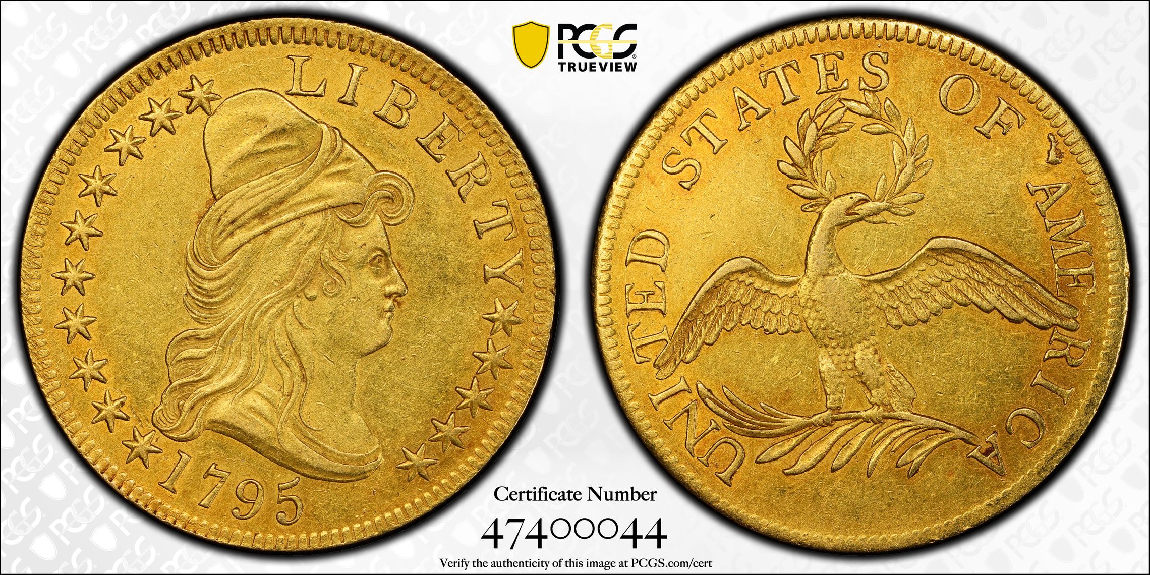 PCGS Certificate Verification Coin Details for Cert #47400044