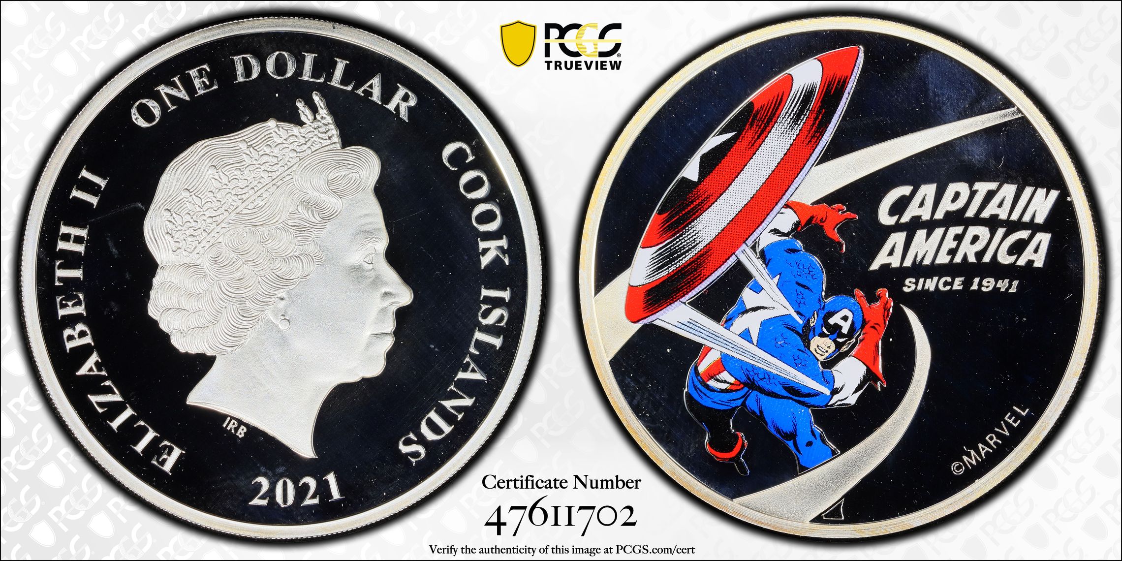 PCGS Certificate Verification Coin Details for Cert #47611702