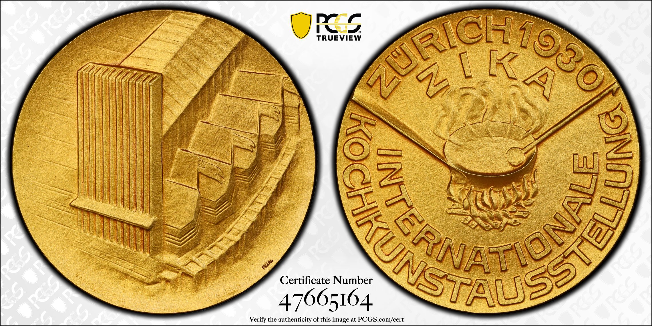 PCGS Certificate Verification Coin Details for Cert #47665164