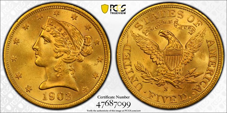 PCGS Certificate Verification Coin Details for Cert #47687099
