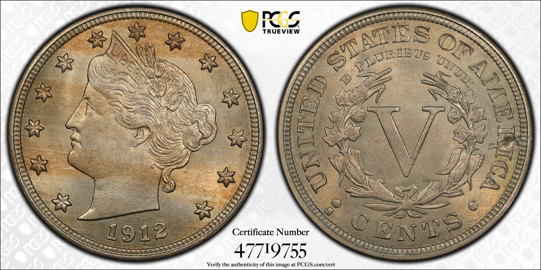 PCGS Certificate Verification Coin Details for Cert #47719755