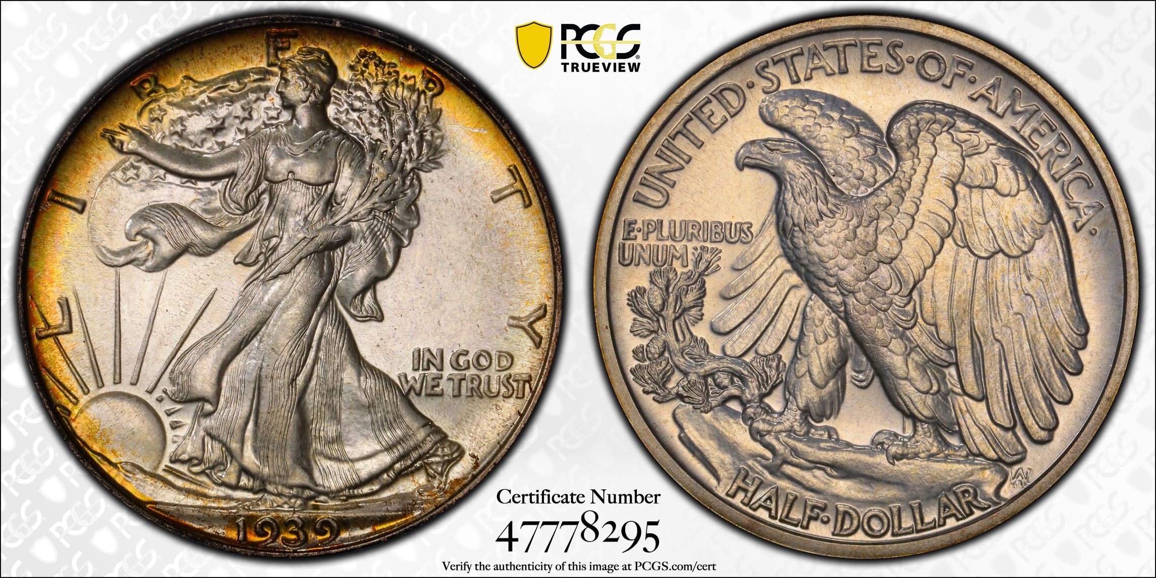 PCGS Certificate Verification Coin Details for Cert #47778295