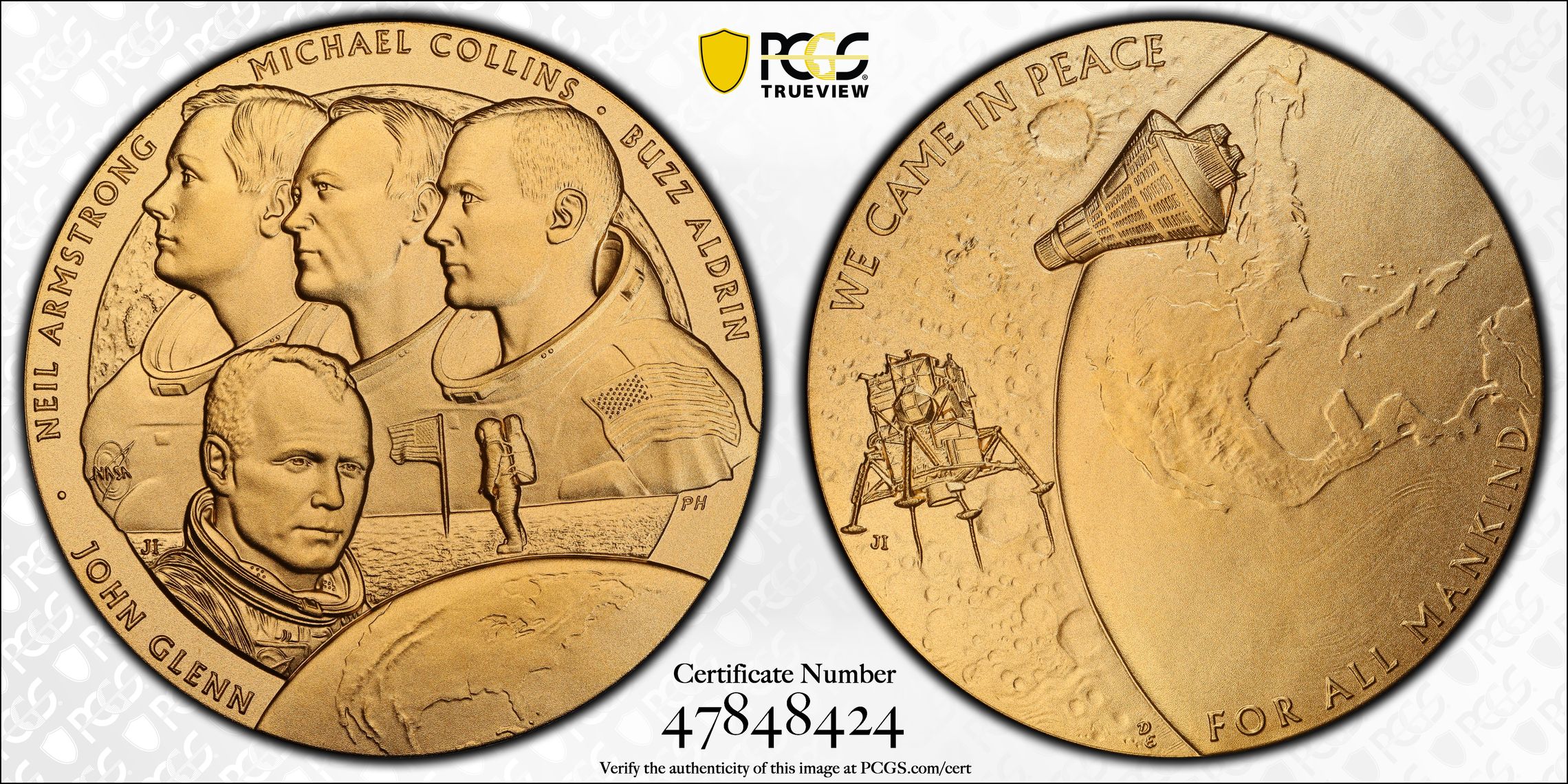 PCGS Certificate Verification Coin Details for Cert #47848424