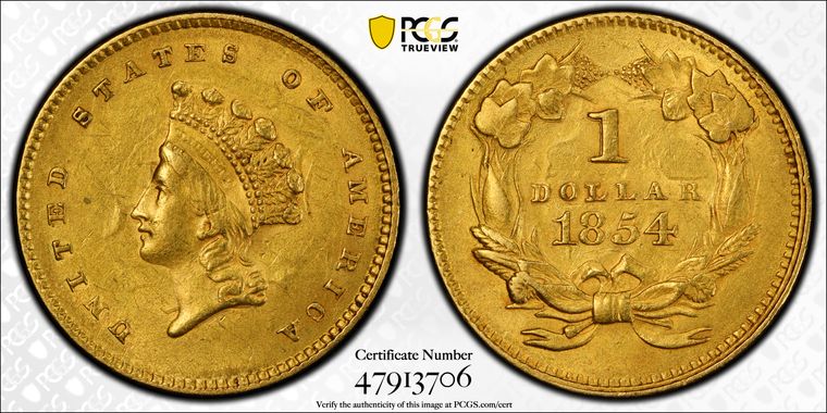 PCGS Certificate Verification Coin Details for Cert #47913706