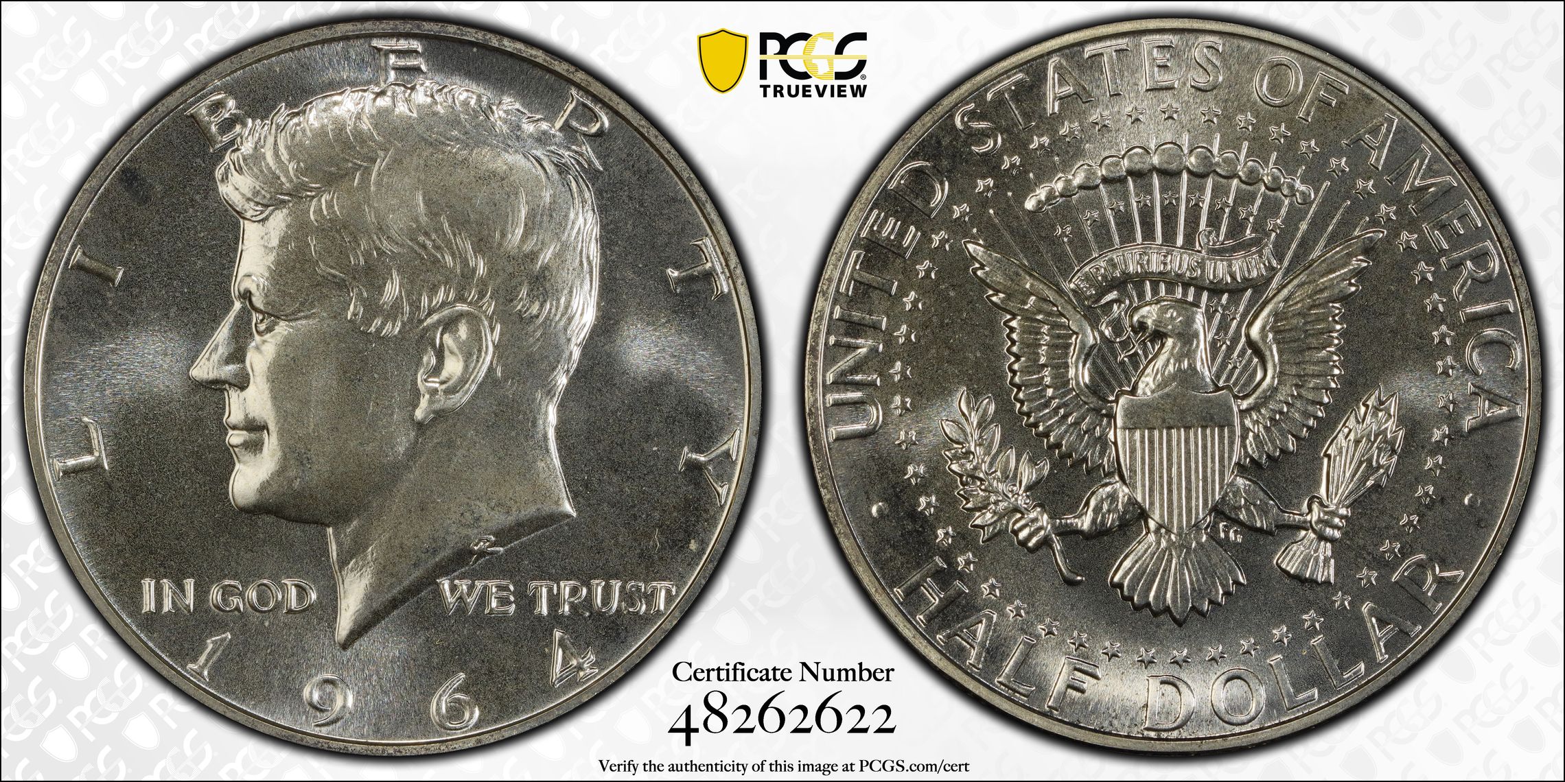 PCGS Certificate Verification Coin Details for Cert #48262622