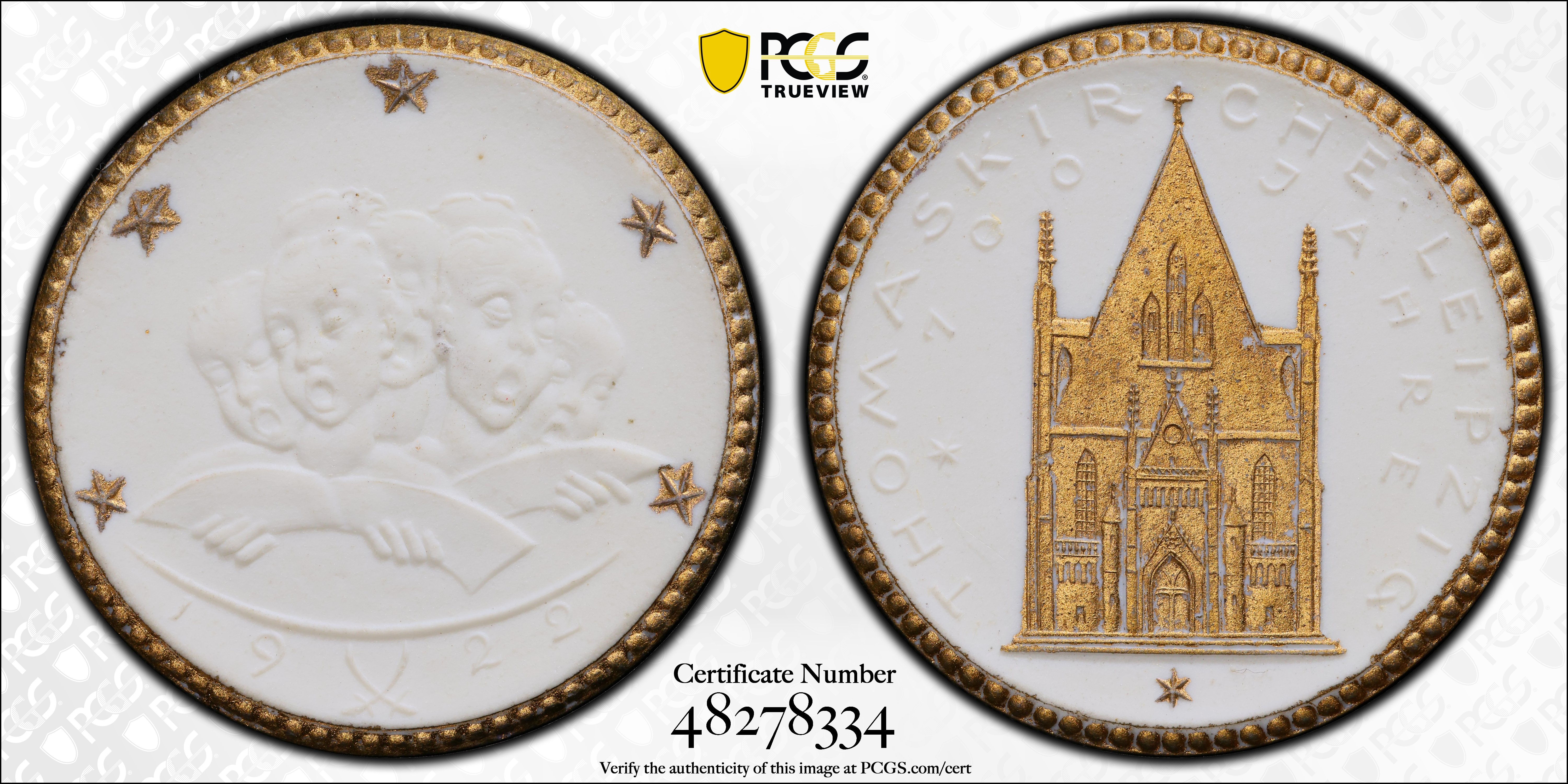 PCGS Certificate Verification Coin Details for Cert #48278334