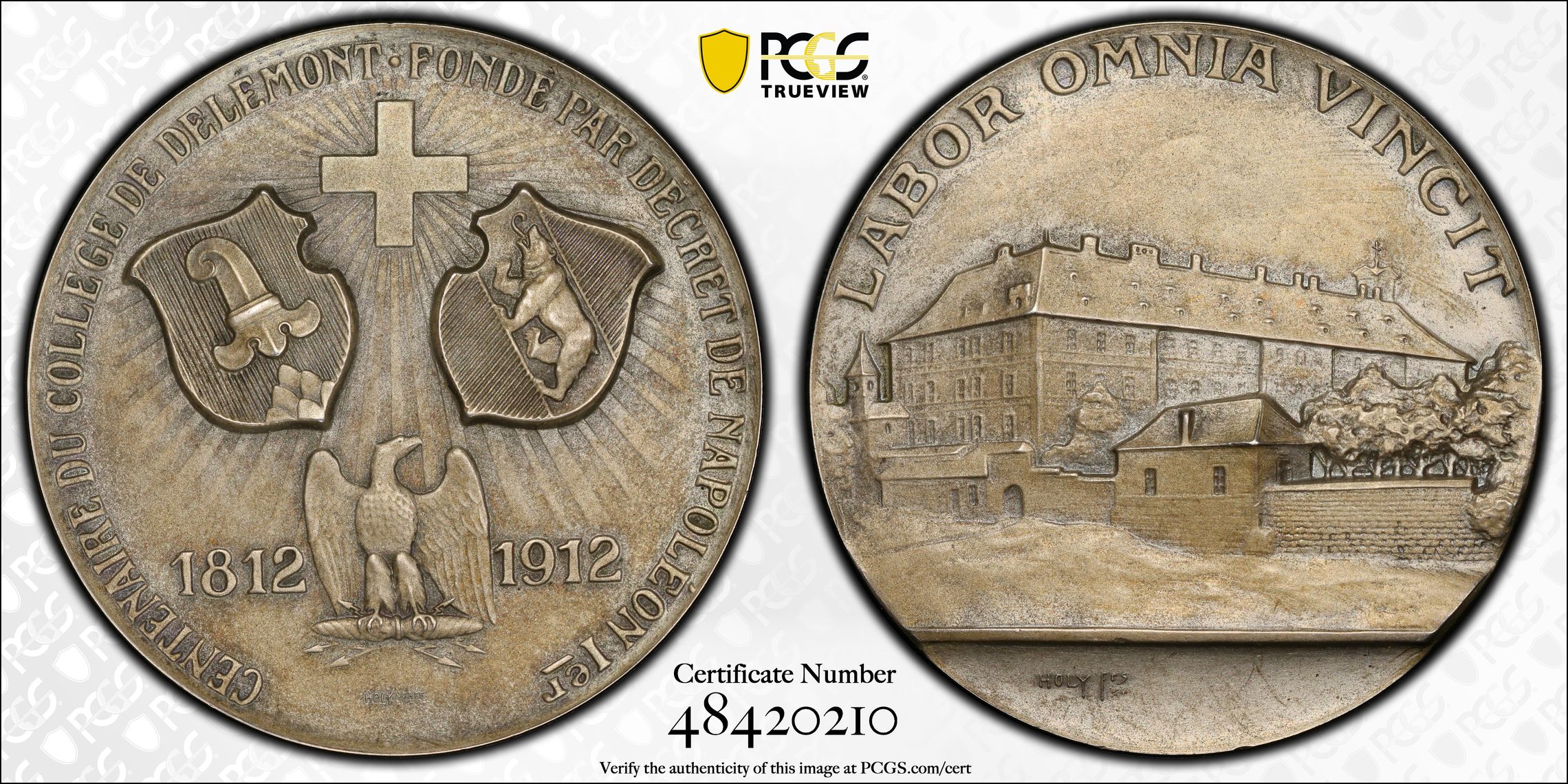 PCGS Certificate Verification Coin Details for Cert #48420210