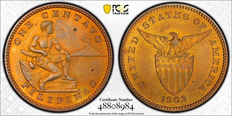 PCGS Certificate Verification Coin Details for Cert #48808984