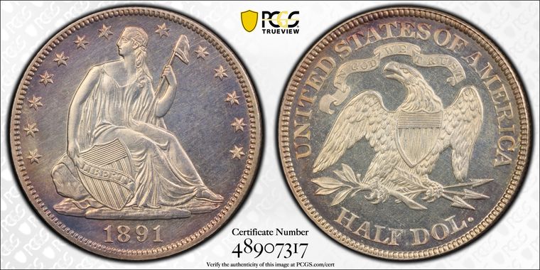 PCGS Certificate Verification Coin Details for Cert #48907317