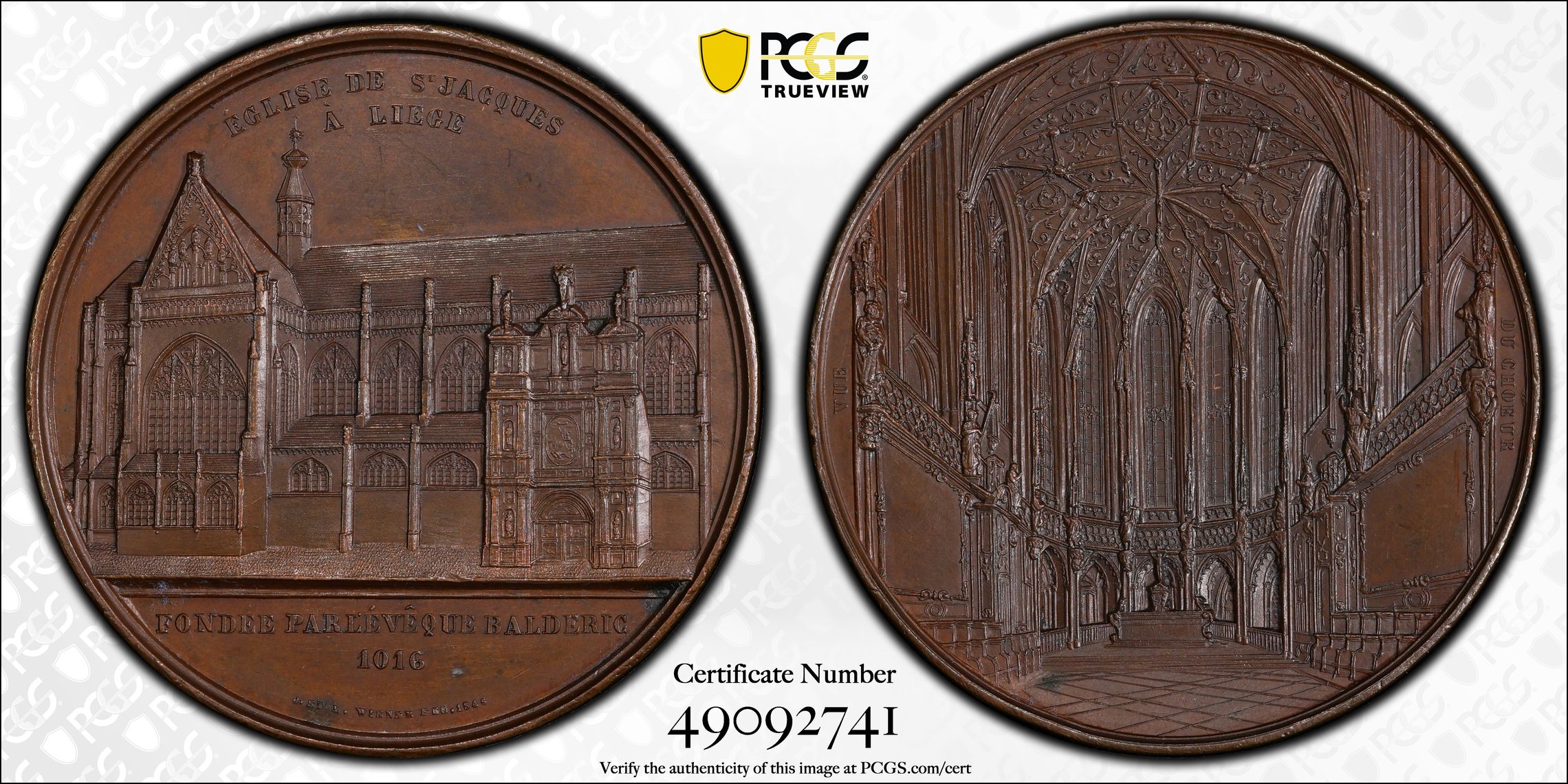 PCGS Certificate Verification Coin Details for Cert #49092741