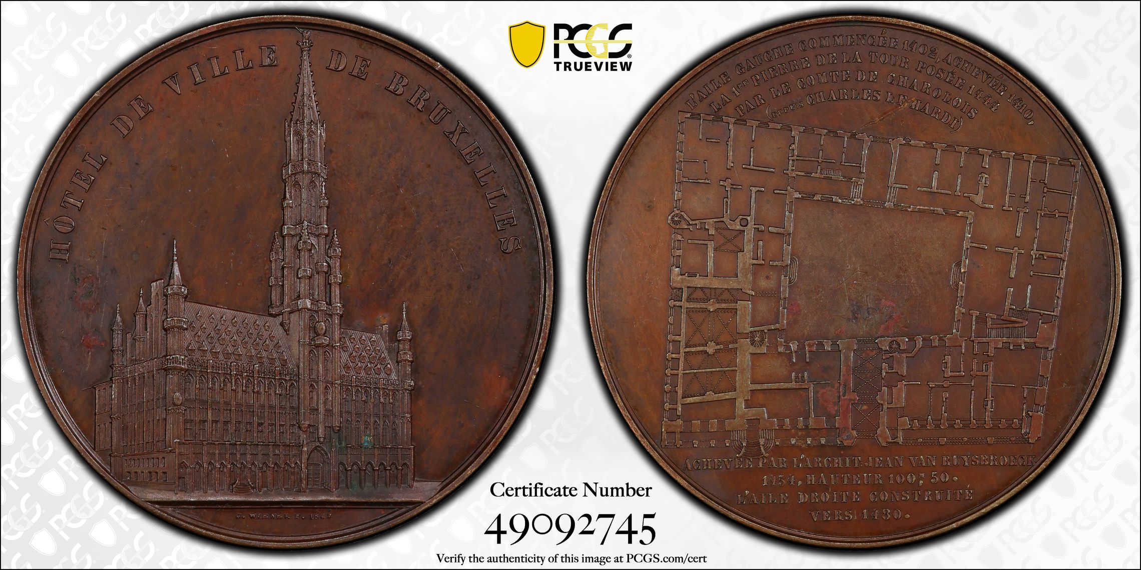 PCGS Certificate Verification Coin Details for Cert #49092745