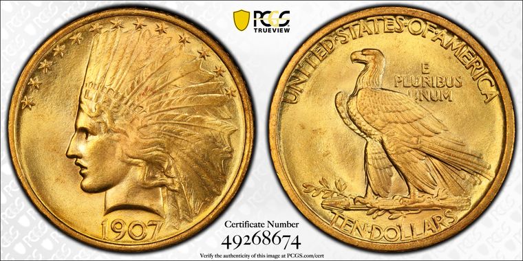 PCGS Certificate Verification Coin Details for Cert #49268674
