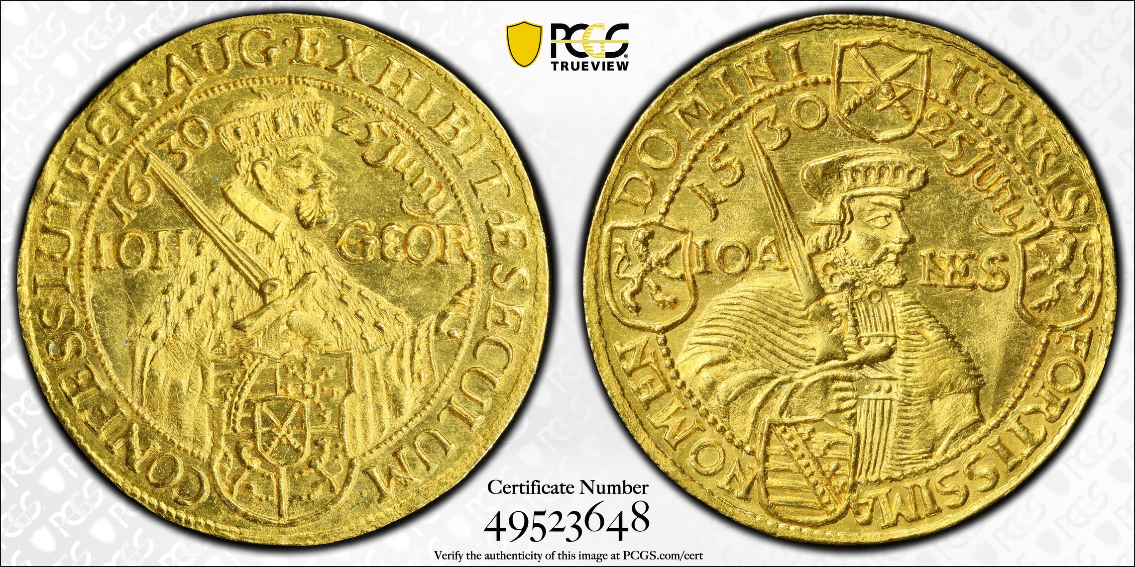 PCGS Certificate Verification Coin Details for Cert #49523648