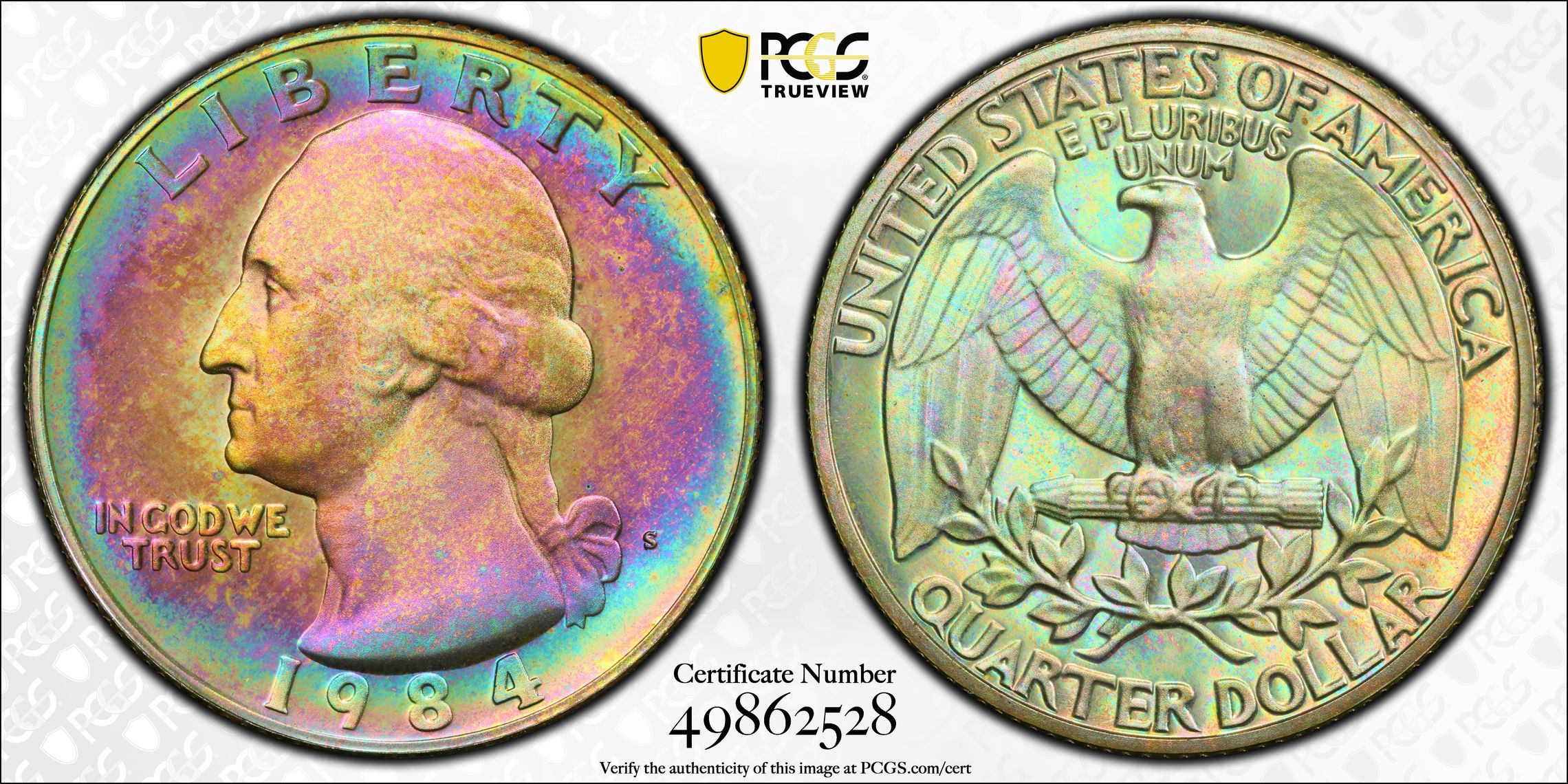 PCGS Certificate Verification Coin Details for Cert #49862528