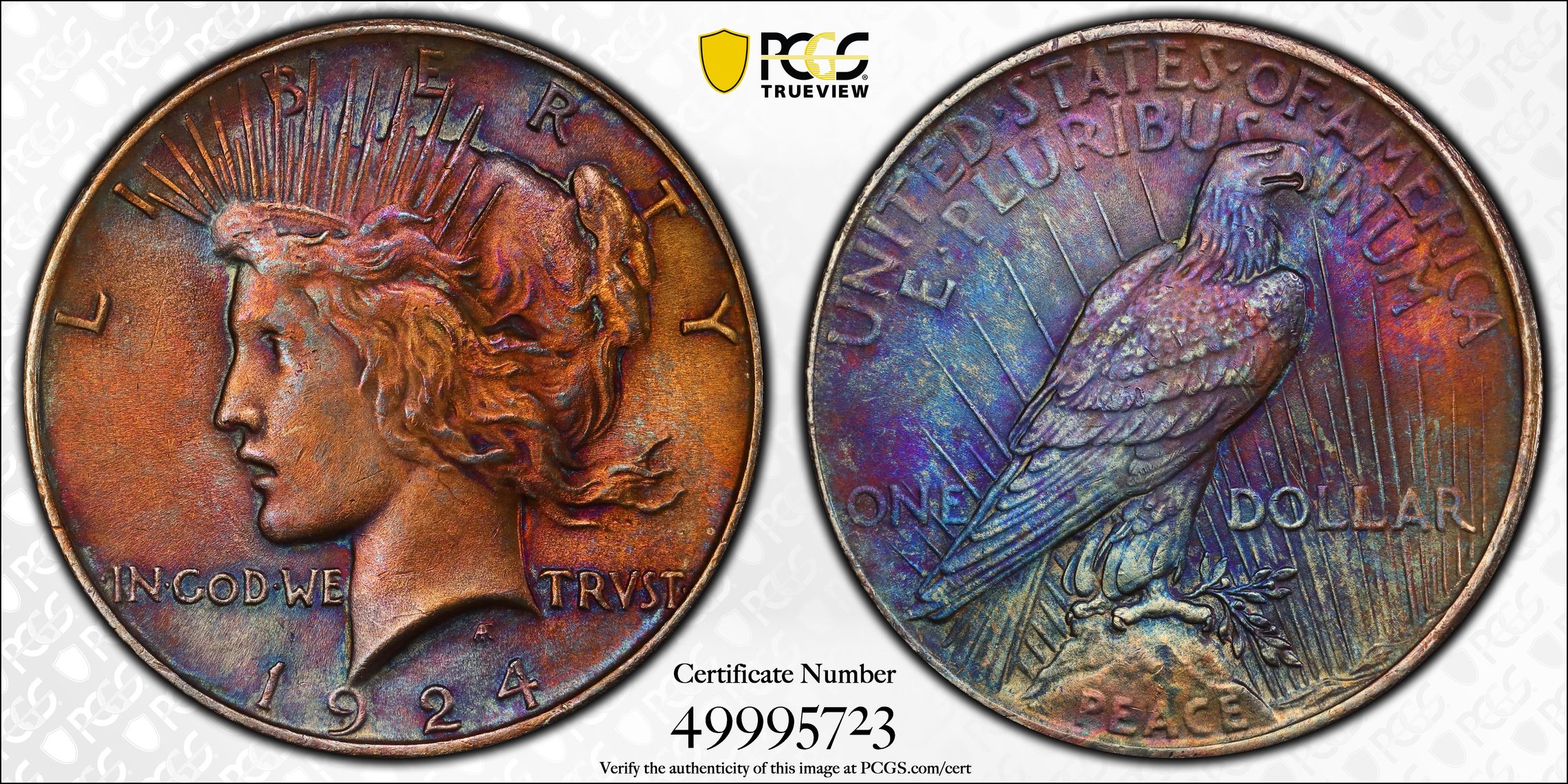 PCGS Certificate Verification Coin Details for Cert #49995723