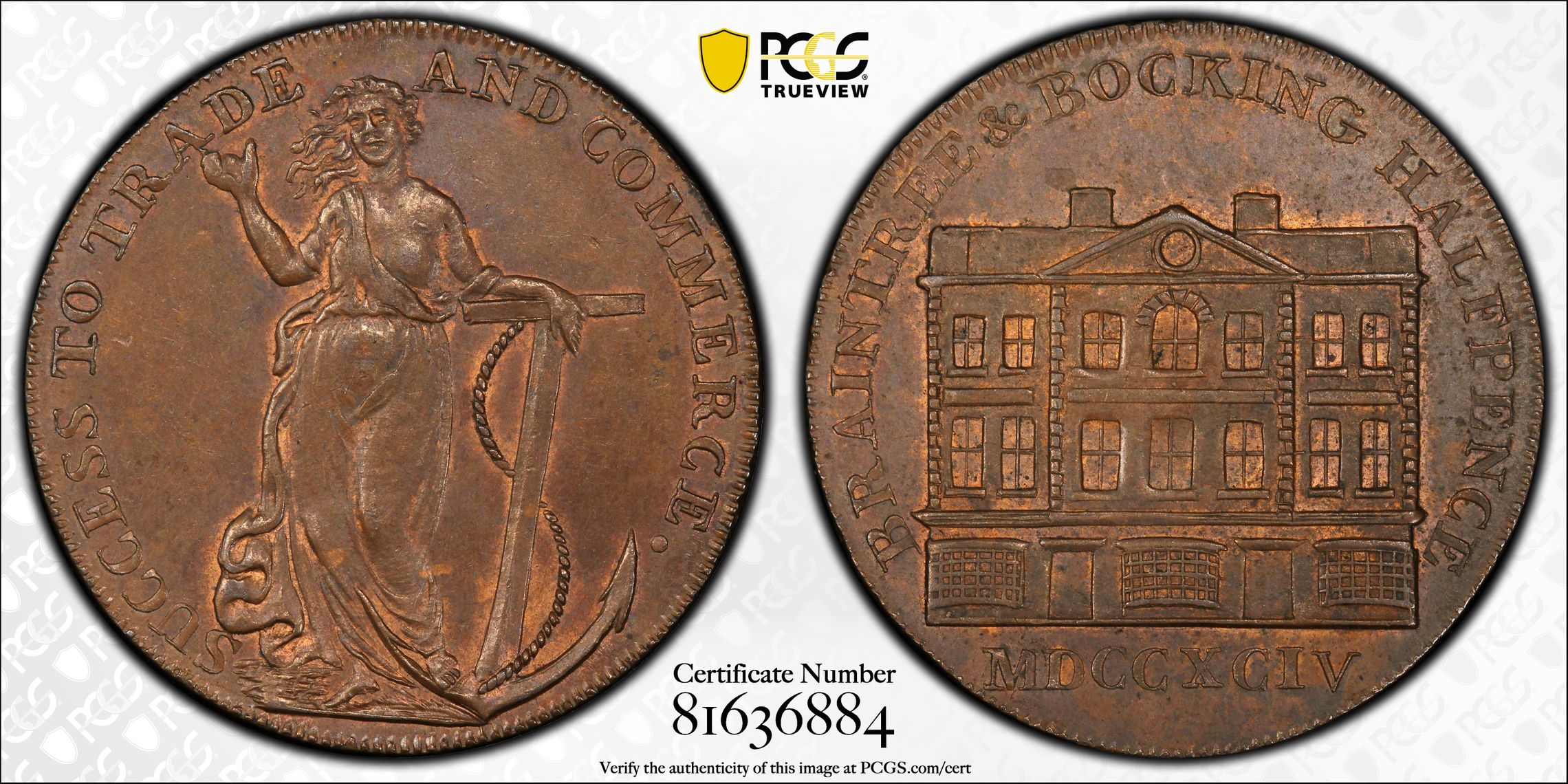 PCGS Certificate Verification Coin Details for Cert #81636884