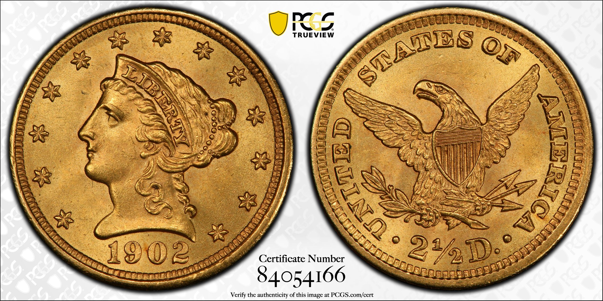 PCGS Certificate Verification Coin Details for Cert #84054166