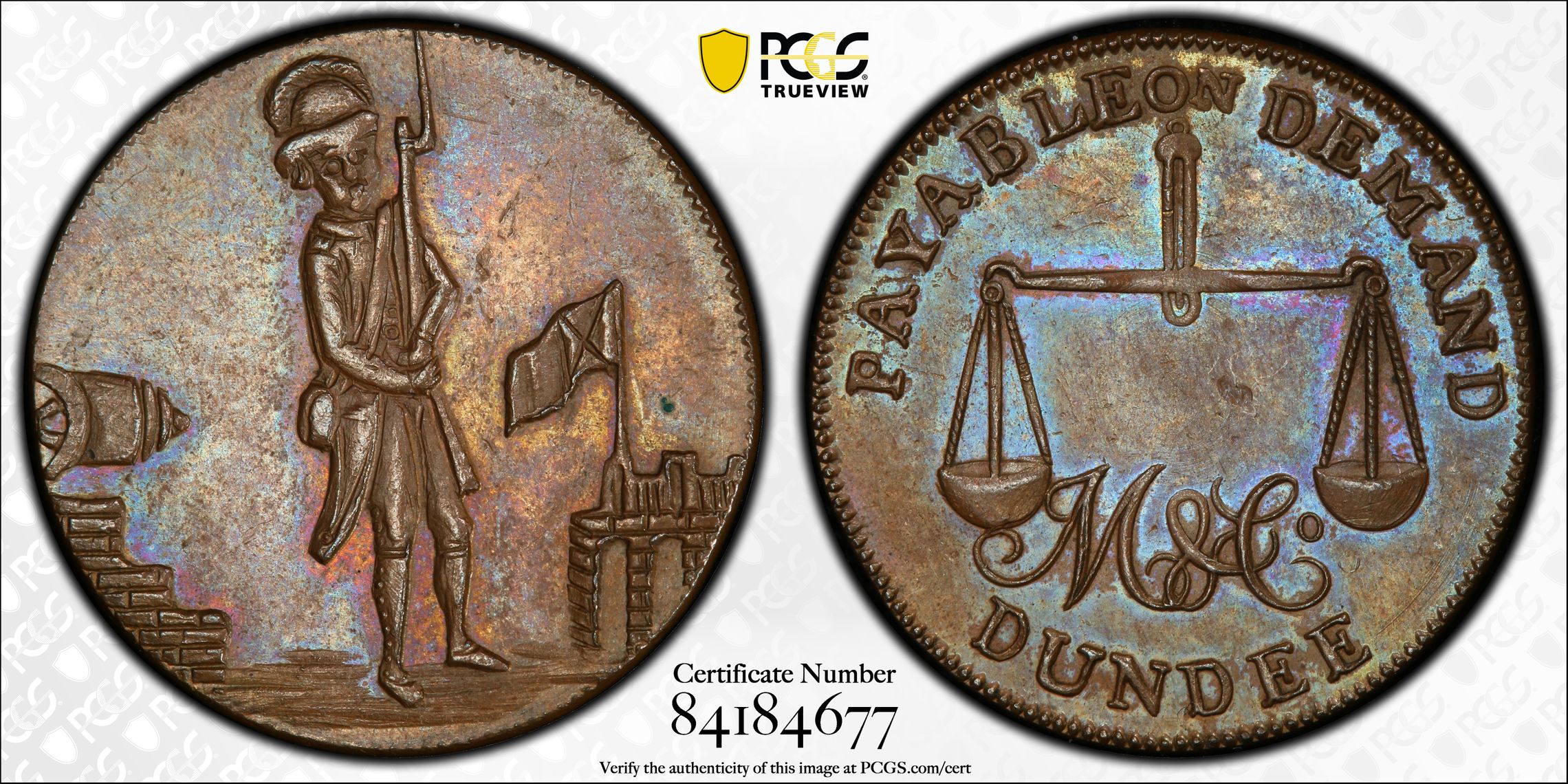 PCGS Certificate Verification Coin Details for Cert #84184677