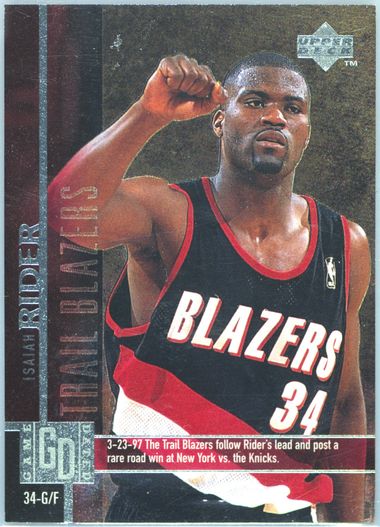 Auction Prices Realized Basketball Cards 1997 UPPER DECK Isaiah Rider