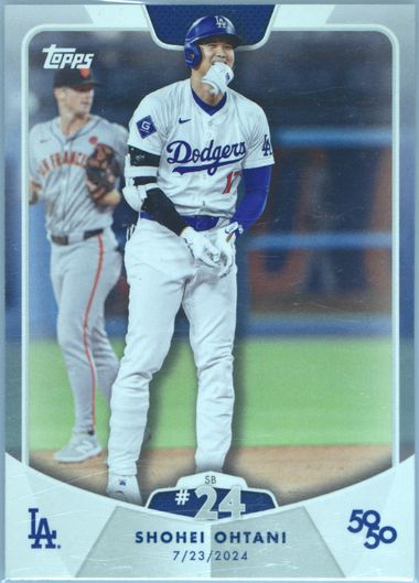 Auction Prices Realized Baseball Cards 2024 TOPPS 50/50 SHOHEI OHTANI ...