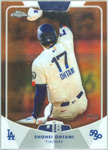Auction Prices Realized Baseball Cards 2024 TOPPS 50/50 SHOHEI OHTANI ...