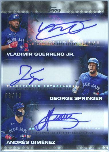Auction Prices Realized Baseball Cards 2025 TOPPS BASEBALL STARS TRIPLE ...
