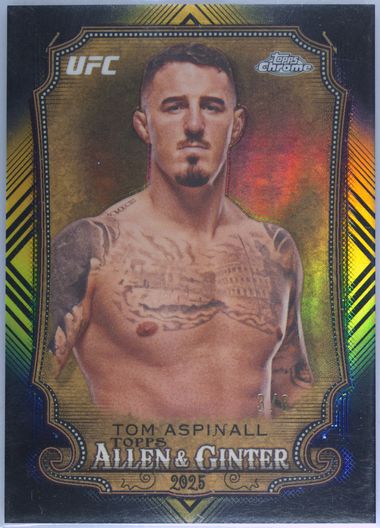 2025 TOPPS CHROME UFC ALLEN & GINTER | BLACK & GOLD REFRACTOR