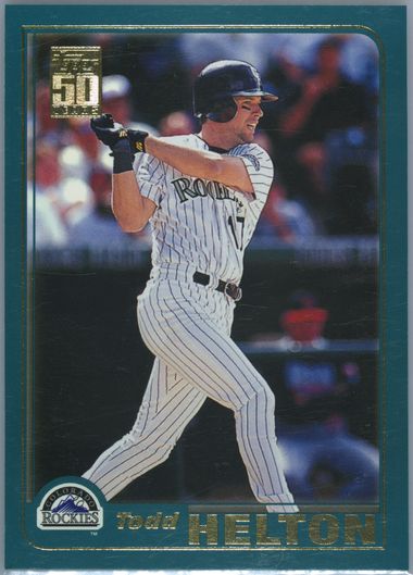 Auction Prices Realized Baseball Cards 2001 TOPPS Todd Helton