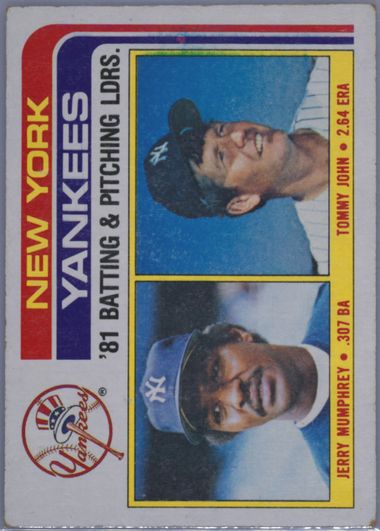 Auction Prices Realized Baseball Cards 1982 TOPPS Yankees Batting