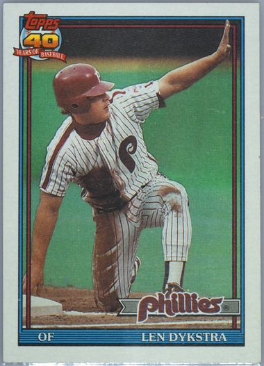 Auction Prices Realized Baseball Cards 1991 TOPPS Len Dykstra