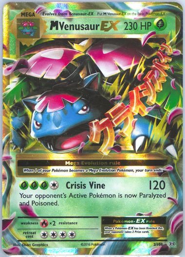 Auction Prices Realized Tcg Cards 2016 POKEMON XY EVOLUTIONS M Venusaur Ex