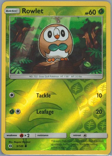Auction Prices Realized Tcg Cards 2017 POKEMON SUN & MOON Rowlet ...