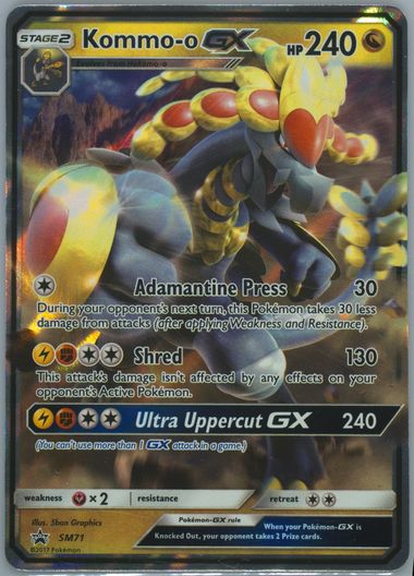 Auction Prices Realized Tcg Cards 2017 POKEMON SM BLACK STAR PROMO Kommo-O Gx