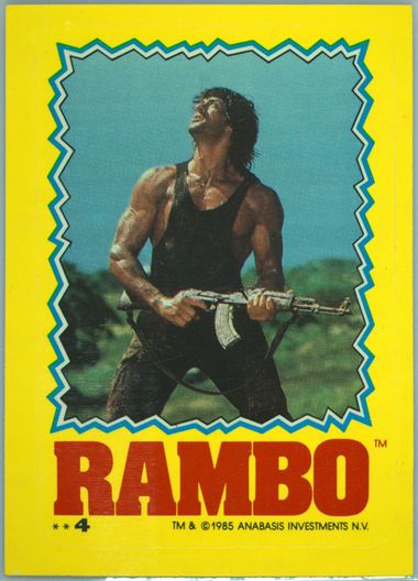 Auction Prices Realized Non-Sport Cards 1985 TOPPS RAMBO FIRST BLOOD II ...