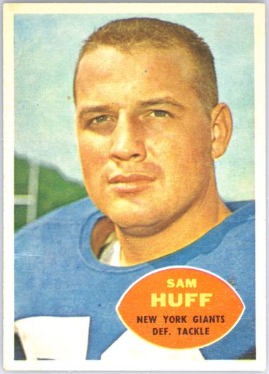 Auction Prices Realized Football Cards 1960 TOPPS Sam Huff