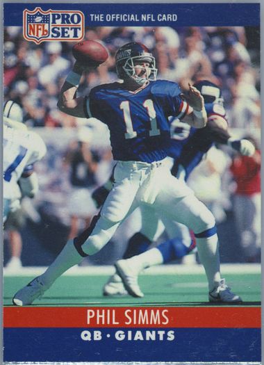 Auction Prices Realized Football Cards 1990 PRO SET Phil Simms