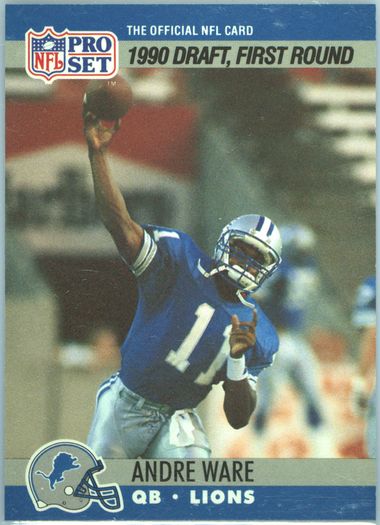 Auction Prices Realized Football Cards 1990 PRO SET Andre Ware