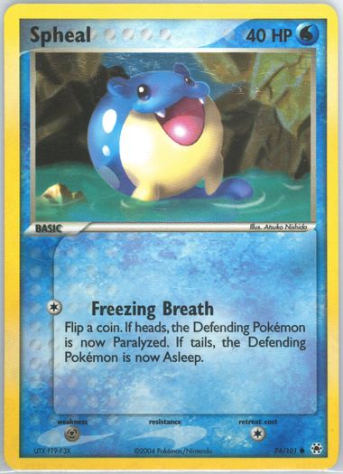 Auction Prices Realized Tcg Cards 2004 POKEMON EX HIDDEN LEGENDS Spheal ...