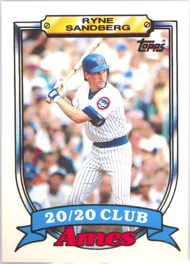 Auction Prices Realized Baseball Cards 1989 AMES 20/20 CLUB Ryne Sandberg