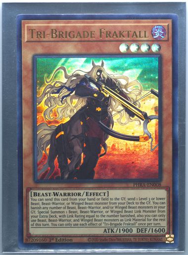 Auction Prices Realized Tcg Cards 2020 YU-GI-OH! PHRA-PHANTOM RAGE Tri-Brigade Fraktall