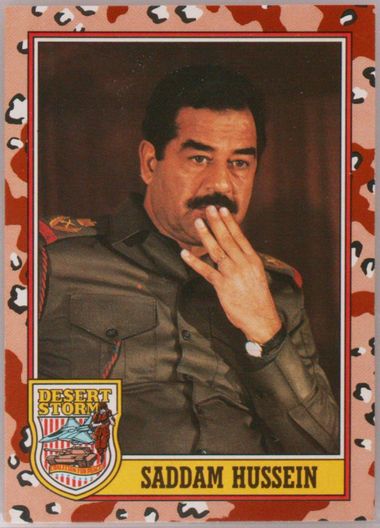 Auction Prices Realized Non-Sport Cards 1991 TOPPS DESERT STORM Saddam ...