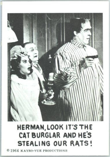 Auction Prices Realized Non-Sport Cards 1964 THE MUNSTERS Herman, Look ...