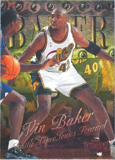 Auction Prices Realized Basketball Cards 1998 METAL UNIVERSE Vin Baker