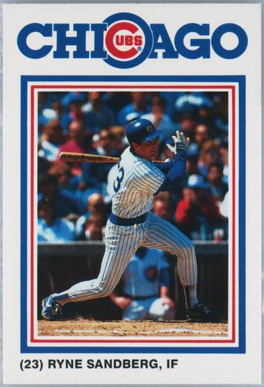 Auction Prices Realized Baseball Cards 1987 CUBS DAVID BERG Ryne Sandberg