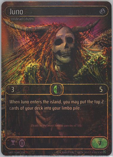 Auction Prices Realized Tcg Cards 2022 KRYPTIK GENESIS Juno